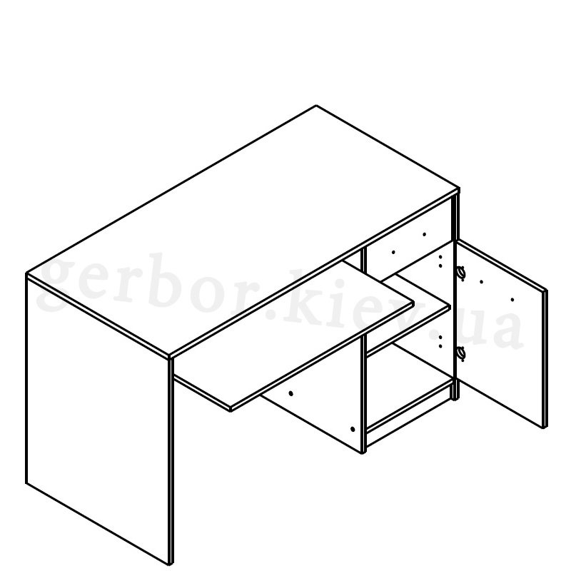 НЕПО Стіл письмовий BIU120 Гербор купити у Києвi – GERBOR.KIEV.UA
