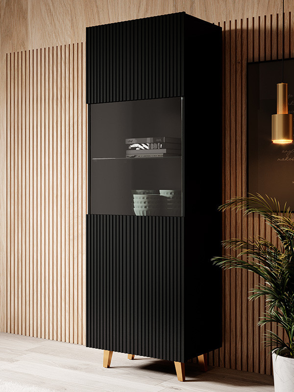 PAFOS CAMA MEBLE Вітрина 60 чорний | Пафос Кама купити у Києві – GERBOR.KIEV.UA