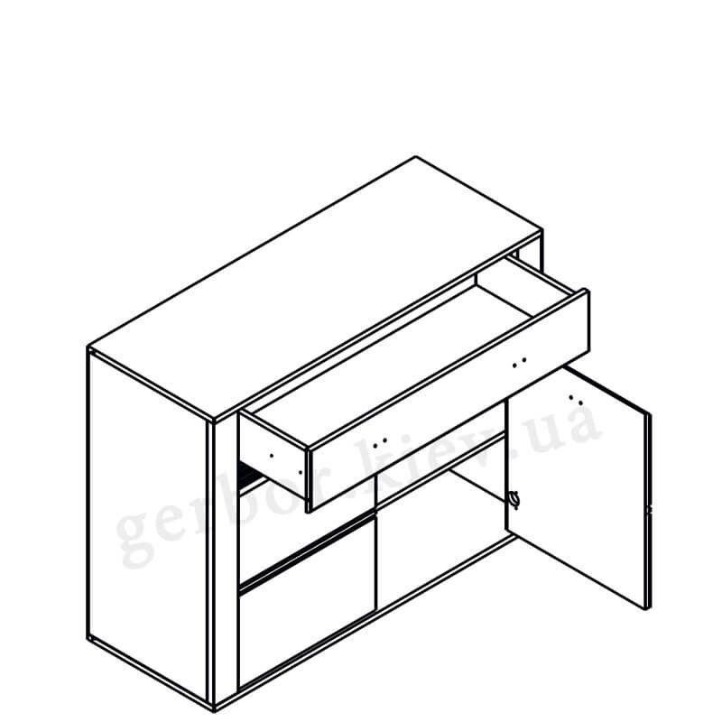 СЕЛЕНА Тумба KOM2D1S Гербор купити у Києвi – GERBOR.KIEV.UA