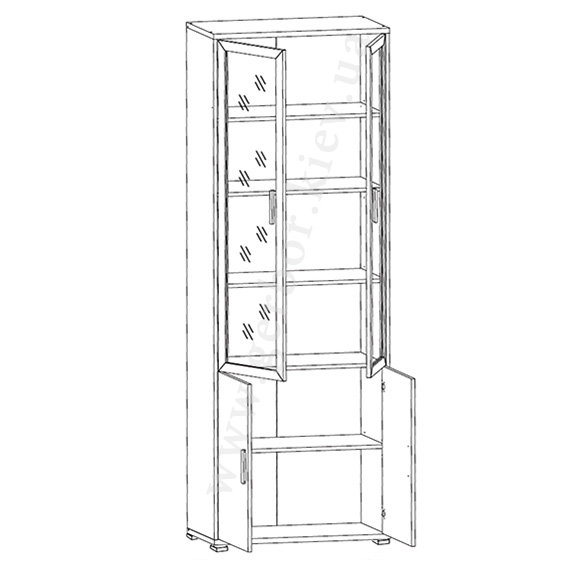 ОФІС-ЛАЙН Вiтрина REG2W2D/79/220 Гербор купити у Києвi – GERBOR.KIEV.UA